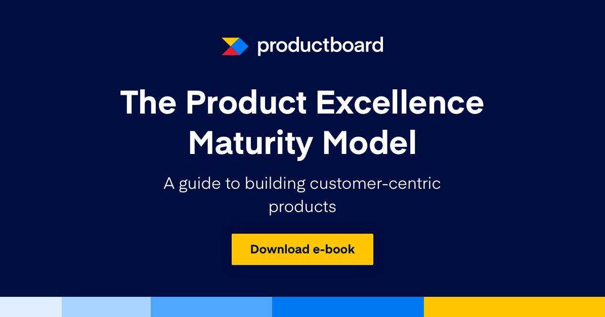 Ebook: The Product Excellence Maturity Model | Productboard