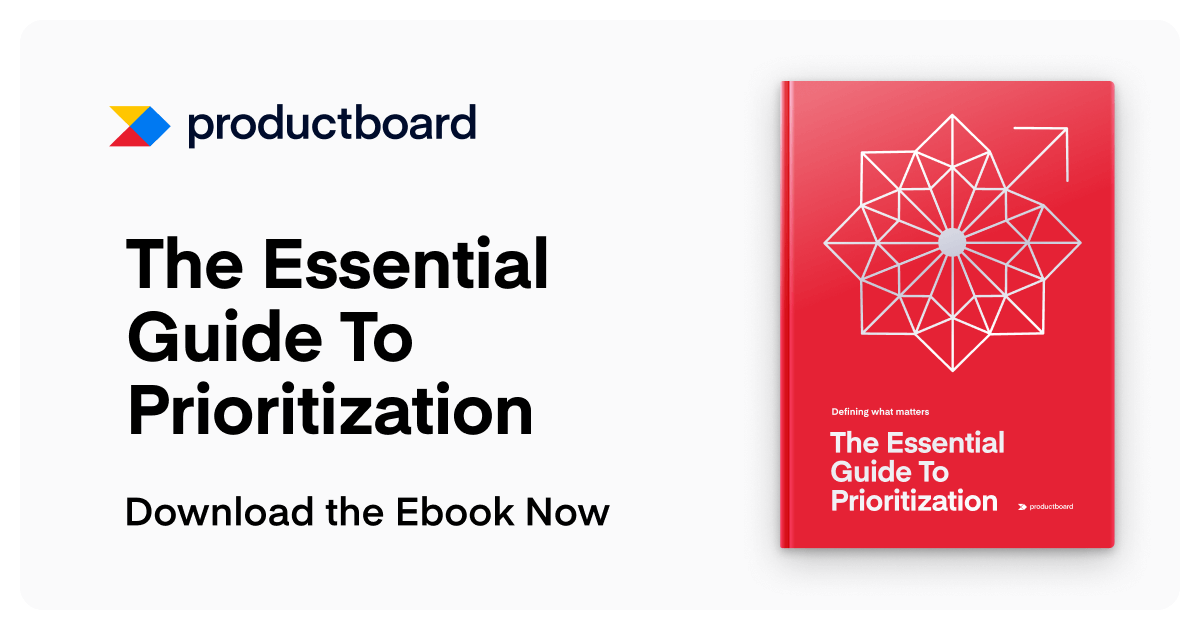 Ebook: The Essential Guide to Prioritization | Productboard