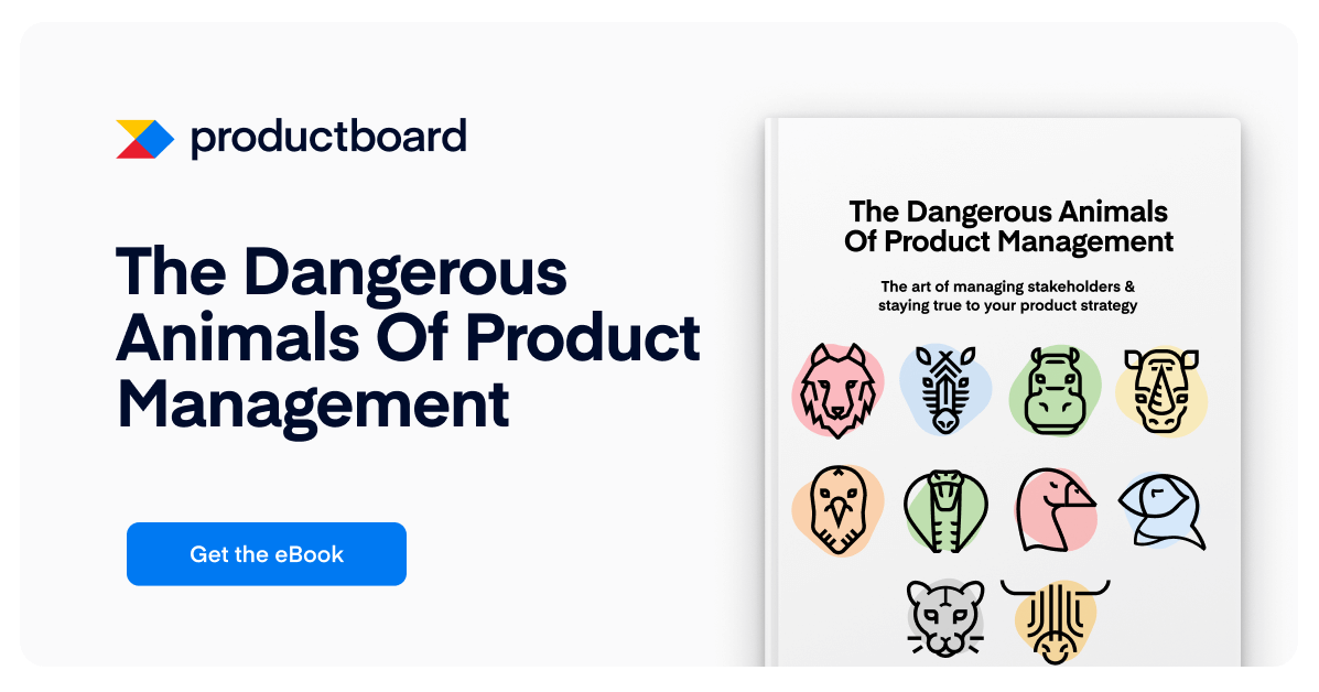 eBook: Dangerous Animals of Product Management | Productboard