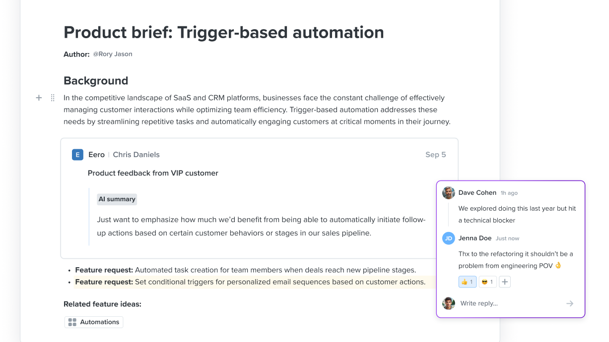 How to write a product vision statement | Productboard